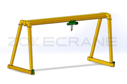 15 Years Single Girder Gantry Cranes Manufactruer | ZOKE CRANE
