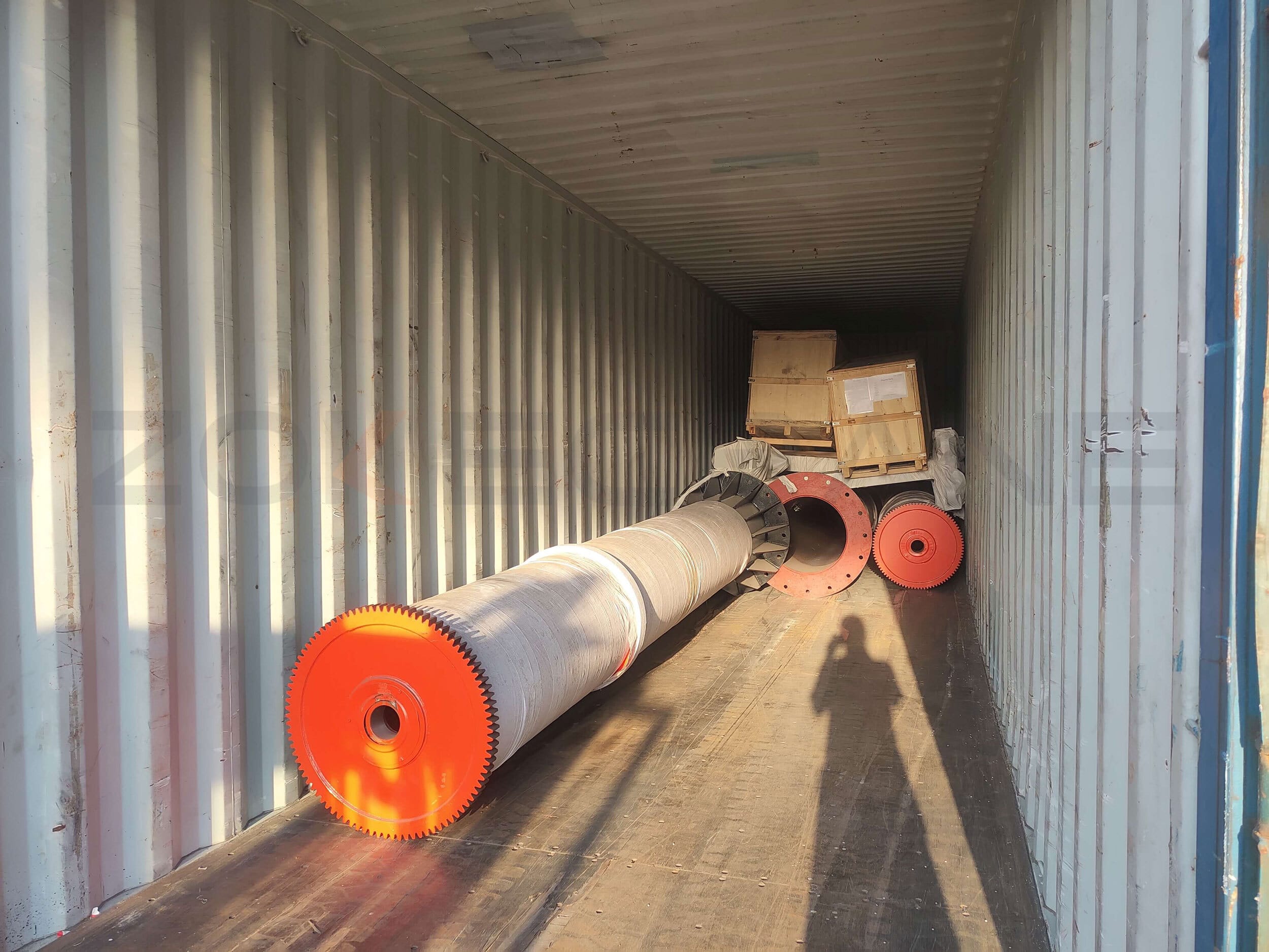 5 sets 5t floor mounted jib crane with electric chain hoist delivery to ...