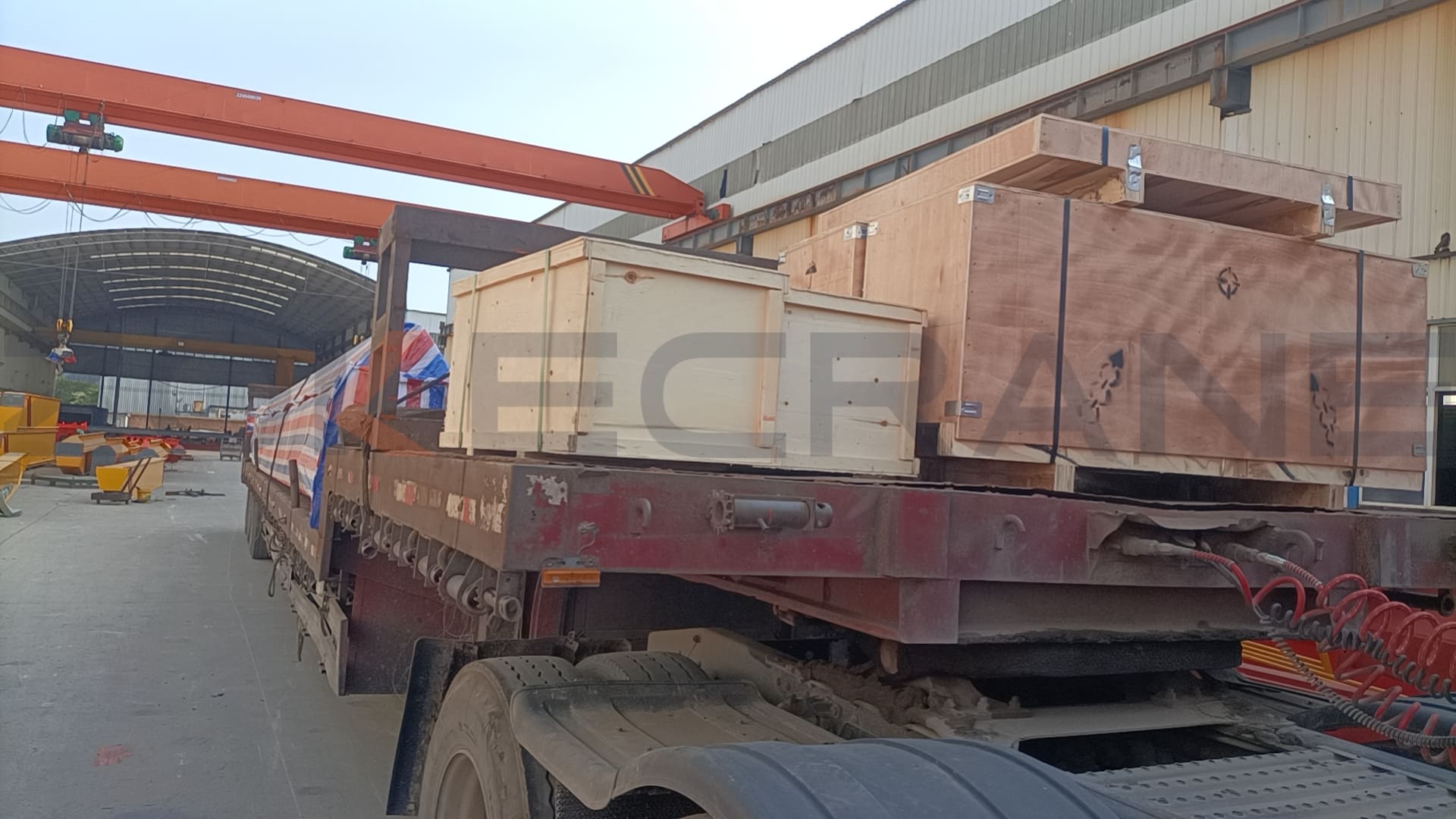 3 Ton Single Girder Overhead Travelling Crane Exported To Philippines ...