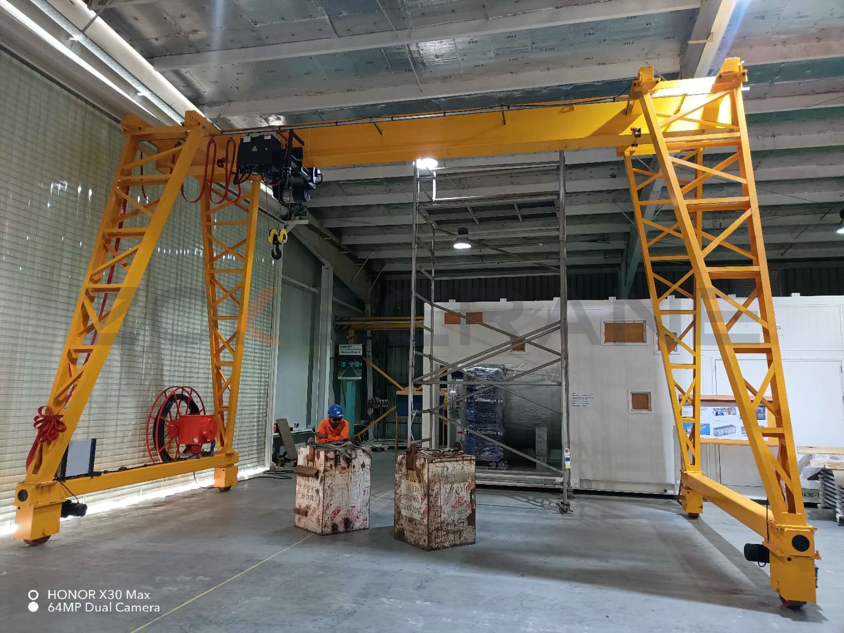 Portable Gantry Crane with a 8 Meter Span, Customized for UAE Customers ...